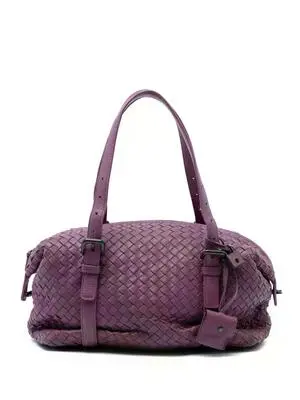 Bottega Veneta 2012-2026 Nappa Intrecciato Montaigne Shoulder Bag - Purple