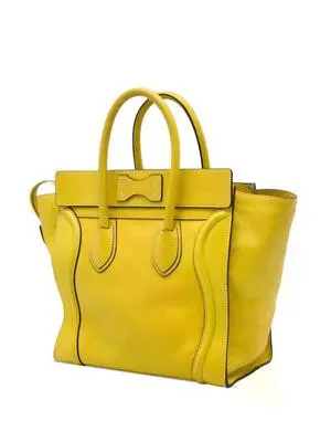Celine Mini Grained Calfskin Luggage Tote Bag