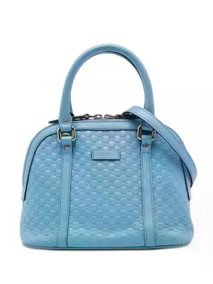Gucci 2016-2026 Mini Microguccissima Dome Satchel - Blue