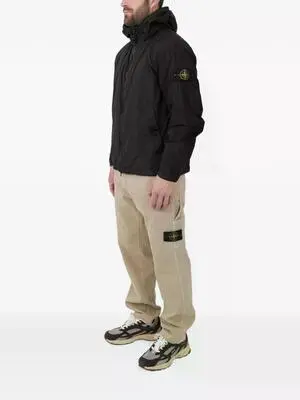 Stone Island Logo-patch Hooded Jacket - Black