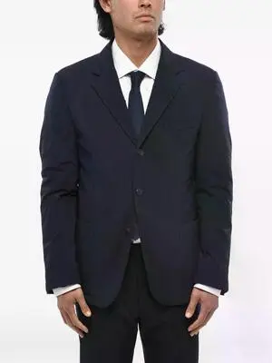 Corneliani Single-breasted Patch-pocket Blazer - Blue