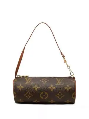 LOUIS VUITTON 1990-2010 Monogram Papillon Pochette Handbag - Brown