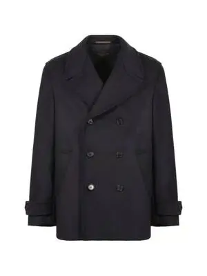 SLOWEAR Montedoro Double-breasted Peacoat - Blue