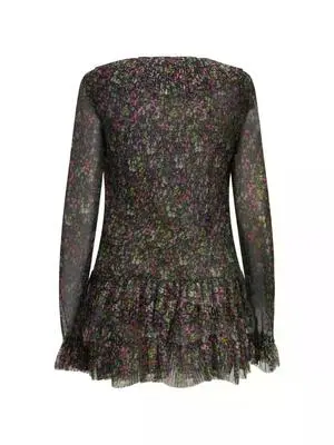 Philosophy Di Lorenzo Serafini Ruffled Floral Print Blouse