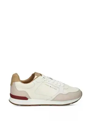 Tommy Hilfiger Panelled Leather Sneakers - White