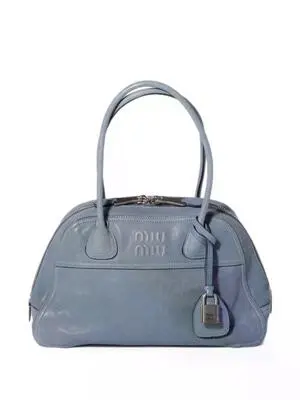 Miu Miu Vivant Nappa Leather Bag - Blue