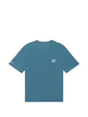 MALBON Bermuda Tee Logo-embroidered T-shirt - Blue