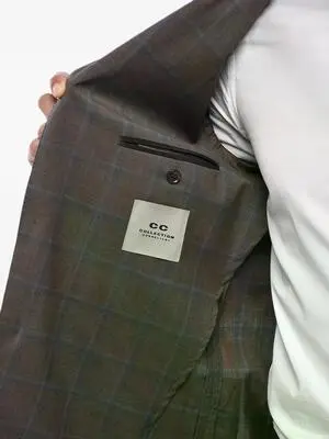 Corneliani Plaid-pattern Single-breasted Blazer