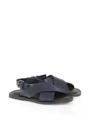 Corneliani Crossover-strap Slingback Sandals