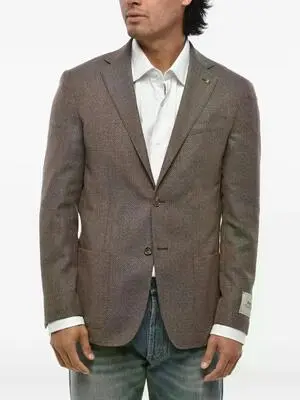 Corneliani Single-breasted Blazer - Brown