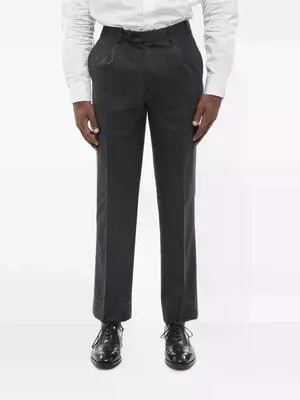 Corneliani Fresco-wool Pleated Trousers - Grey
