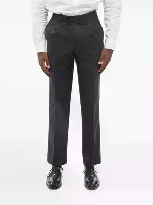 Corneliani Fresco-wool Pleated Trousers - Grey