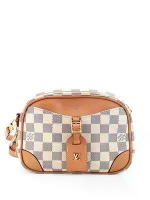 LOUIS VUITTON Deauville Handbag Damier Mini Crossbody Bag - White