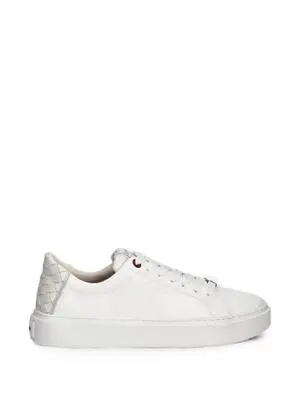 ALEXANDER SMITH London Woven-detail Leather Sneakers - White