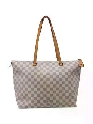 LOUIS VUITTON Mm Lena Damier Azur Tote Bag - White
