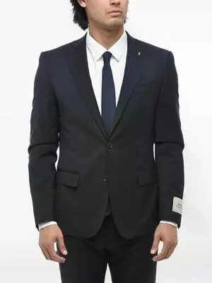 Corneliani Jacquard Flap-pockets Two-piece Suit - Blue