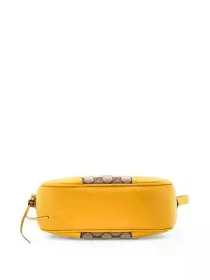 Gucci Bree Disco Gg Canvas With Leather Mini Crossbody Bag - Yellow