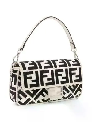 Fendi 2020s Baguette Logo-print Shoulder Bag