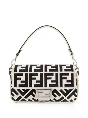 Fendi 2020s Baguette Logo-print Shoulder Bag