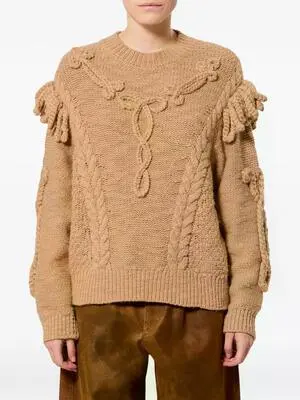 MARANT ETOILE Katria Aran Knit Jumper - Brown