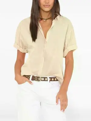 Xirena Parchment Channing Cotton Shirt - Neutrals