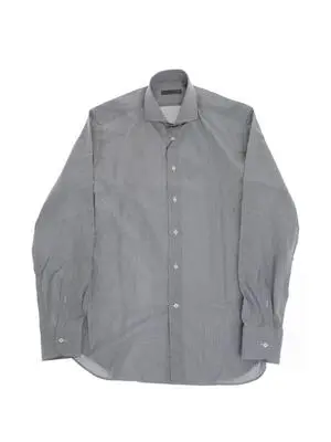 Corneliani Striped Long-sleeve Shirt - Black