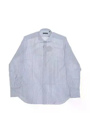 Corneliani Striped Long-sleeve Shirt - Blue