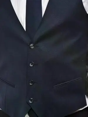Corneliani Jacquard Virgin Wool Waistcoat