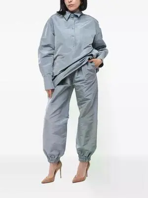 SUPER BLOND Tapered Silk Trousers
