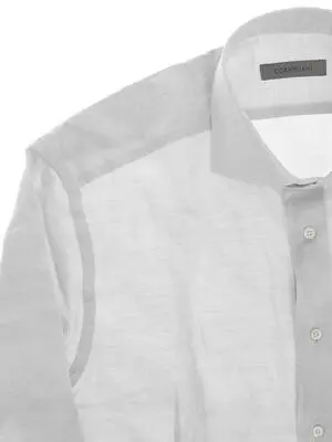 Corneliani French-collar Long-sleeve Shirt - Grey