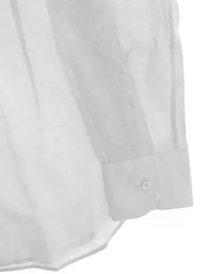 Corneliani French-collar Long-sleeve Shirt - Grey