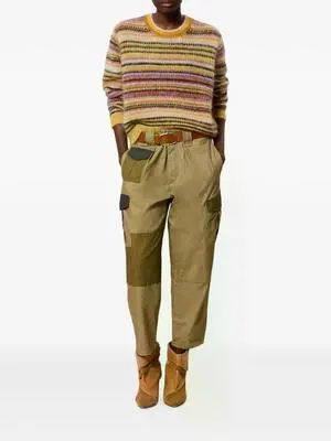 MARANT ETOILE Striped Brushed-knit Jumper