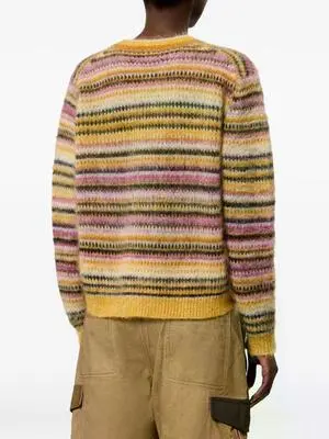 MARANT ETOILE Striped Brushed-knit Jumper