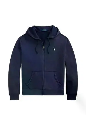 Polo Ralph Lauren Embroidered-logo Zip-up Hoodie - Blue