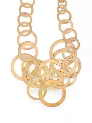 Vintage Interlocking Hoop Necklace