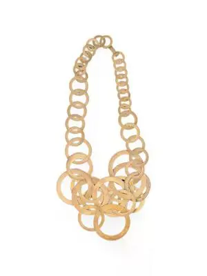 Vintage Interlocking Hoop Necklace