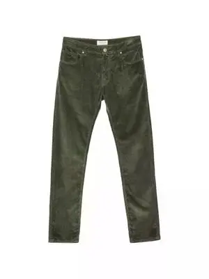 Jacob Cohen Corduroy Logo-patch Trousers - Green