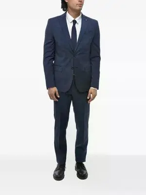Corneliani Single-breasted Check-pattern Suit - Blue