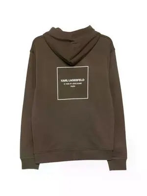 Karl Lagerfeld Logo-print Drawstring Hoodie