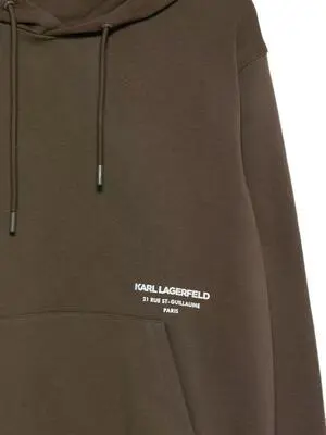 Karl Lagerfeld Logo Print Hoodie