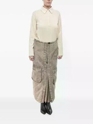 Y/project Maxi Cargo Denim Skirt