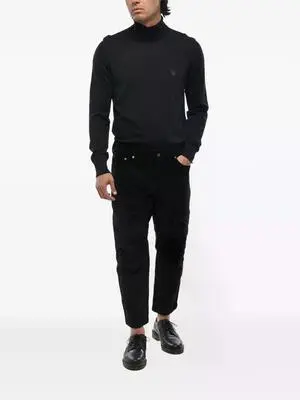 Neil Barrett Ribbed Velour Biker Trousers