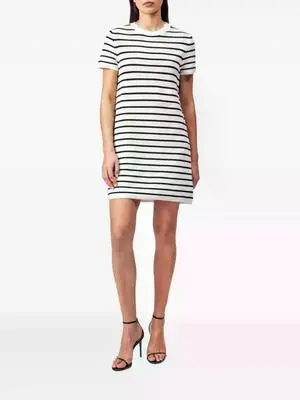 DRYKORN Aiula Striped Mini Dress - White