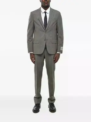 Corneliani District Check Virgin Wool Suit - Grey
