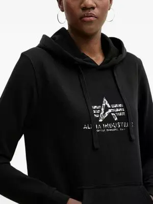 Alpha Industries Logo-print Drawstring Hoodie