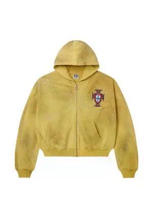 VALE FOREVER Forever Sun Custered Distressed Logo-patch Hoodie