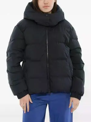 Woolrich Quilted Hooded Jacket - Black