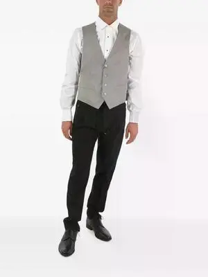 Corneliani Single-breasted Satin Waistcoat