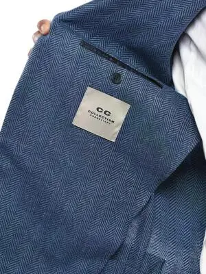 Corneliani Herringbone Patch-pocket Blazer