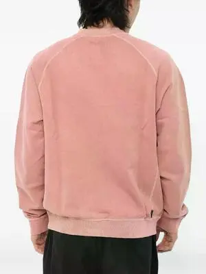 Woolrich Logo Embroidered Brushed Cotton Sweater